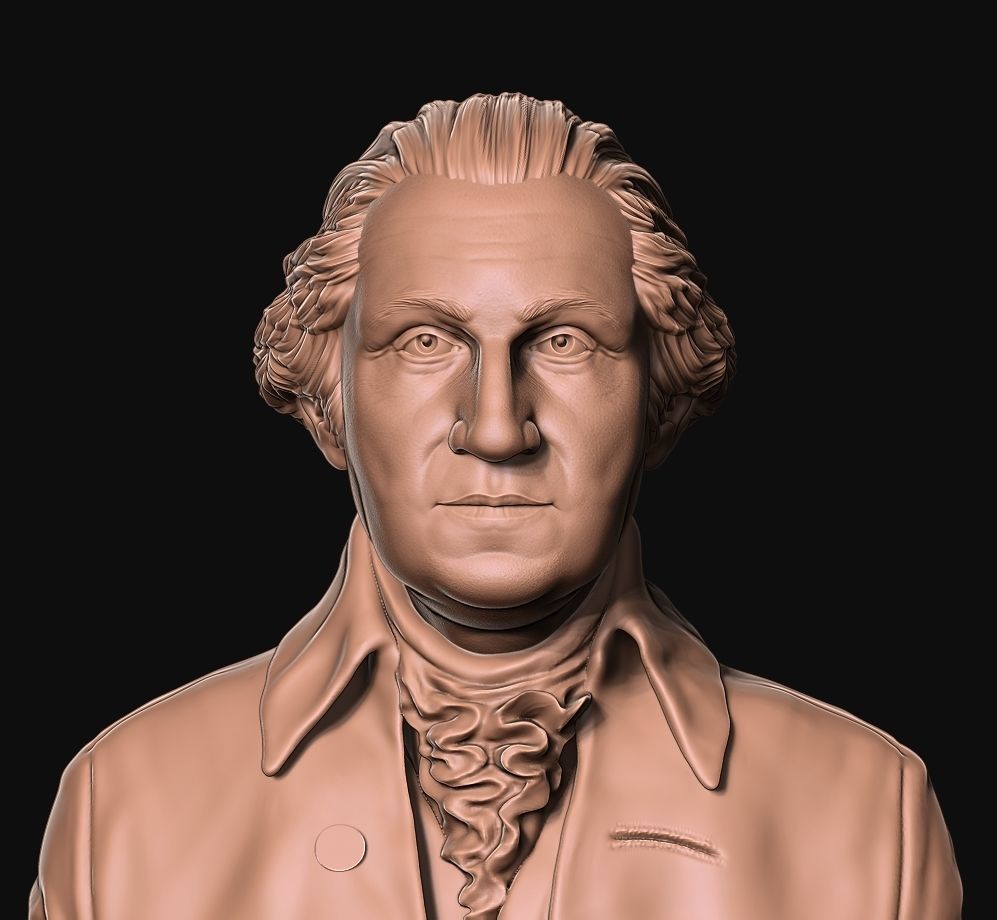 George Washington 3D Model 3D model 3D printable | CGTrader