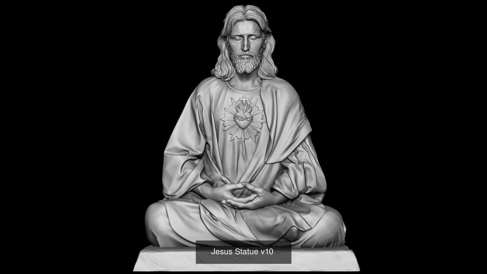 statues lotos pose 3D Model Collection | CGTrader