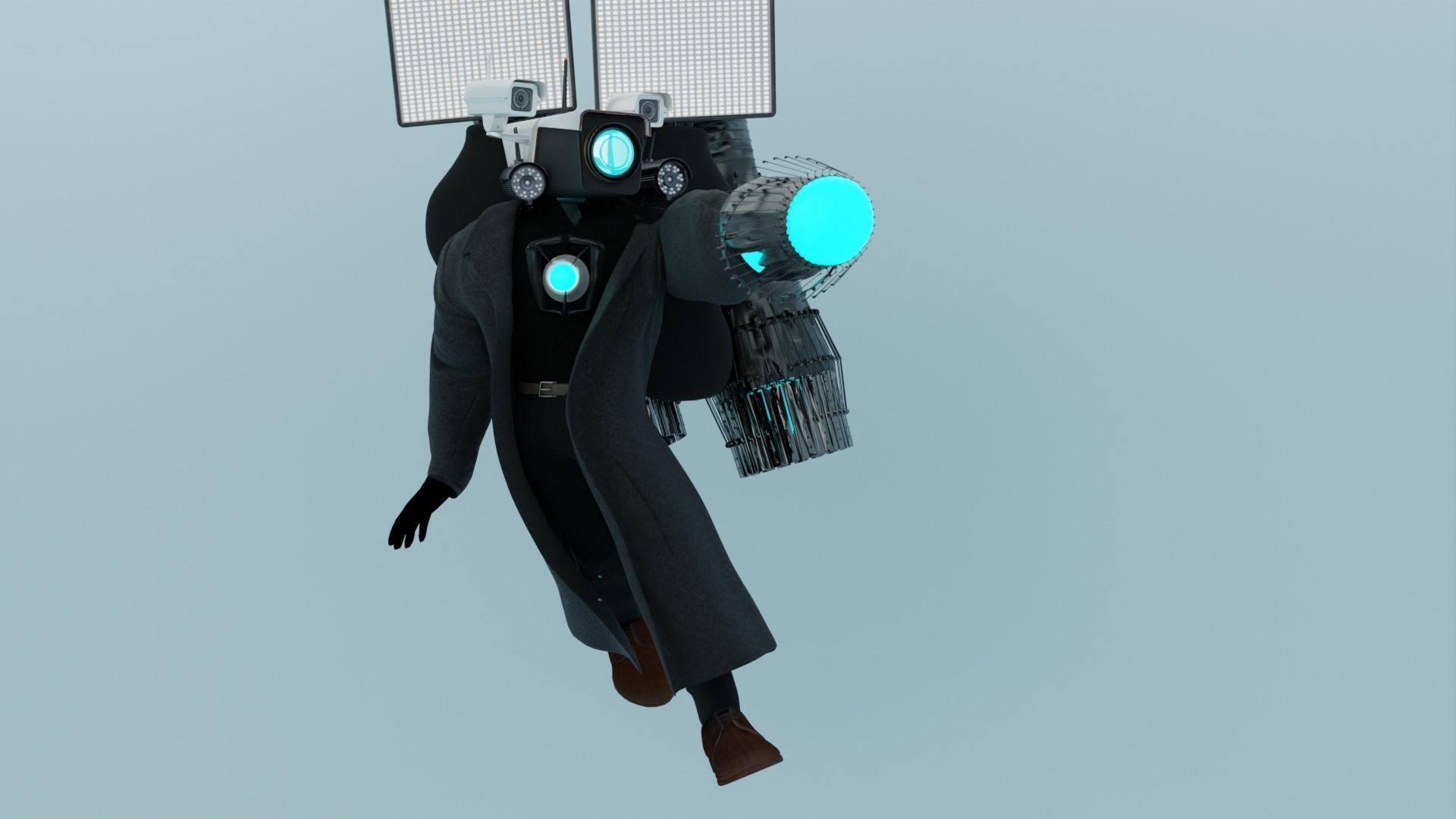 Skibidi toilet Camera Titan 3D model rigged | CGTrader