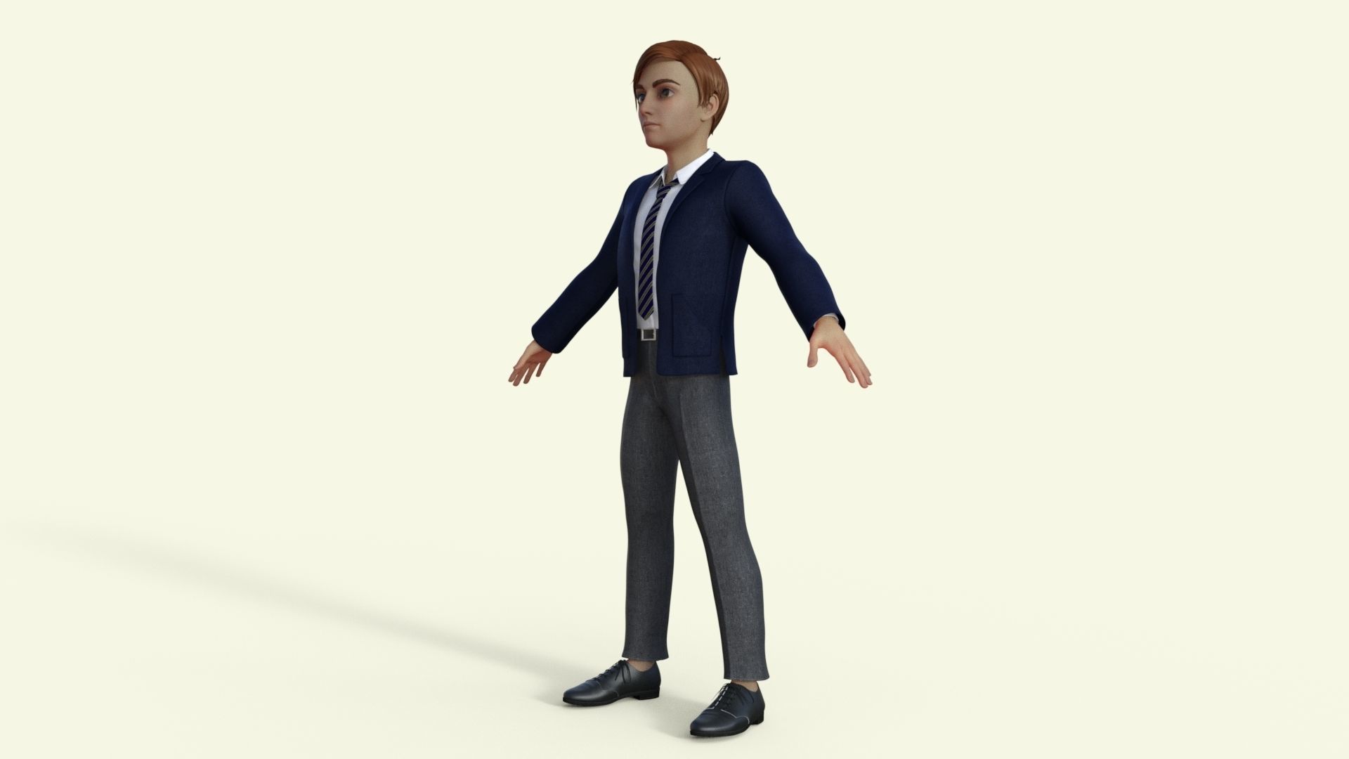 3D model High School Student Boy VR / AR / low-poly | CGTrader