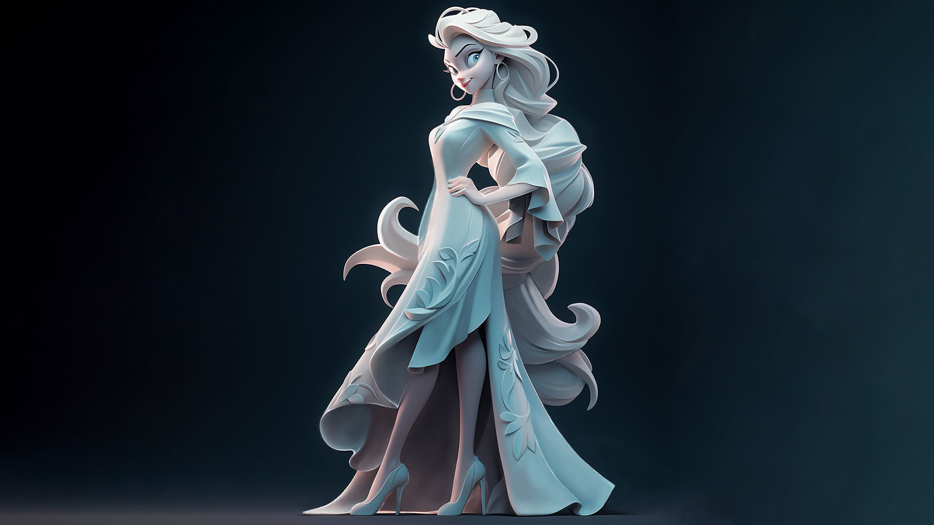 Elsa - Frozen Fan art 3D print model 3D model 3D printable animated ...