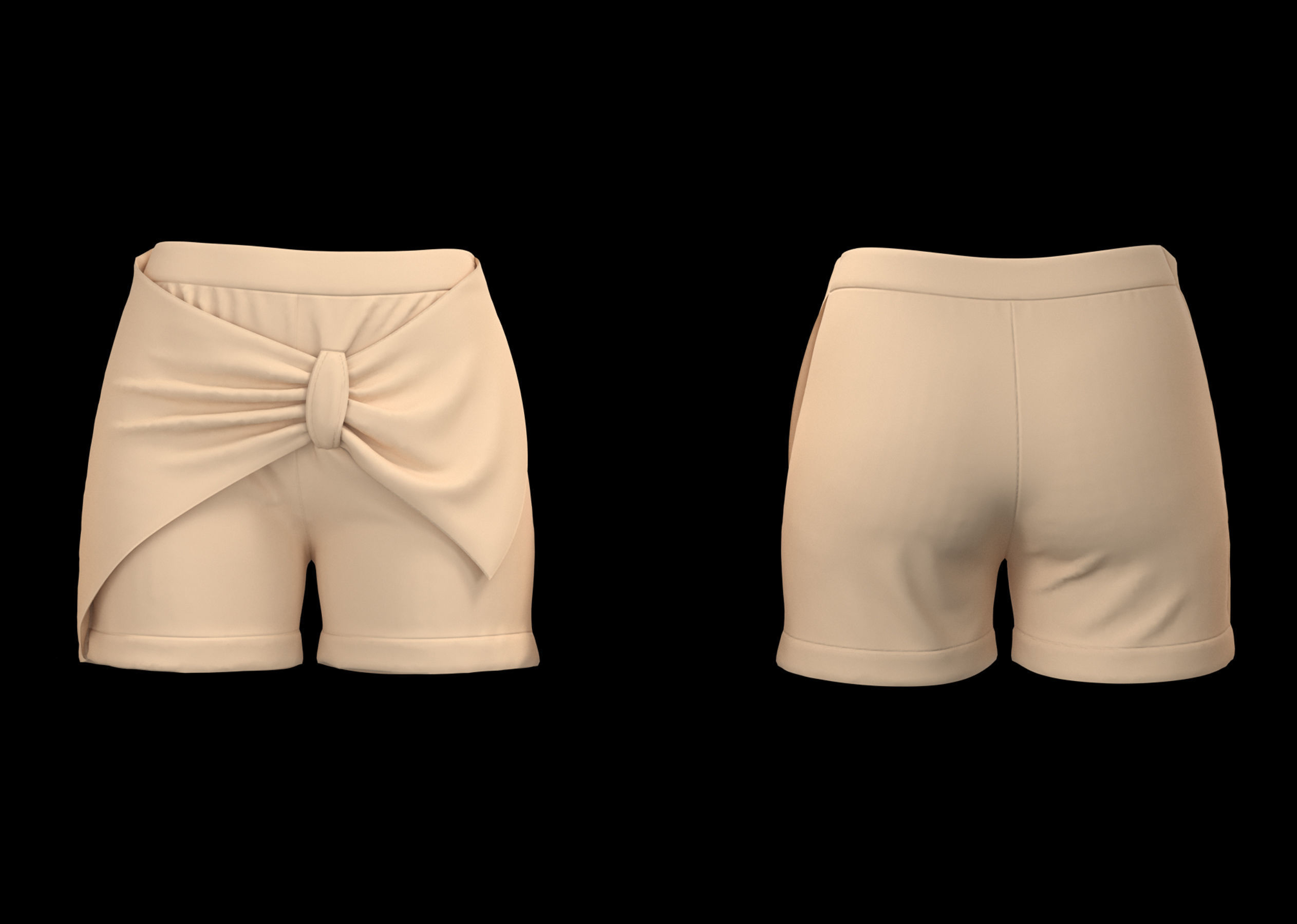 16 Womens Shorts 3D model | CGTrader