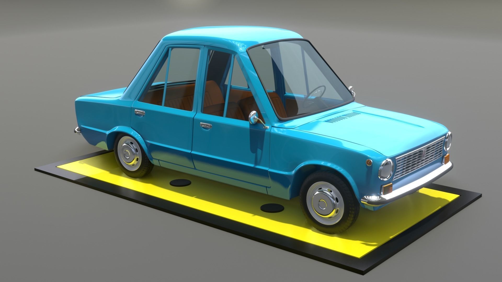 vaz 2101 cartoon 3D model | CGTrader