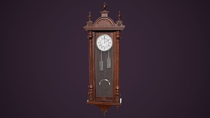 3D model Antique Wall Clock VR / AR / low-poly | CGTrader