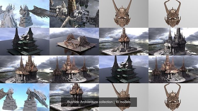 Bushido Architecture collection | CGTrader