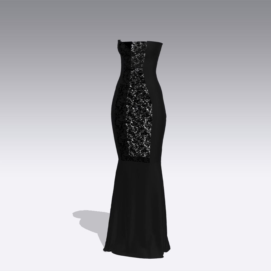 3D model Dress lace detail fabric VR / AR / low-poly | CGTrader