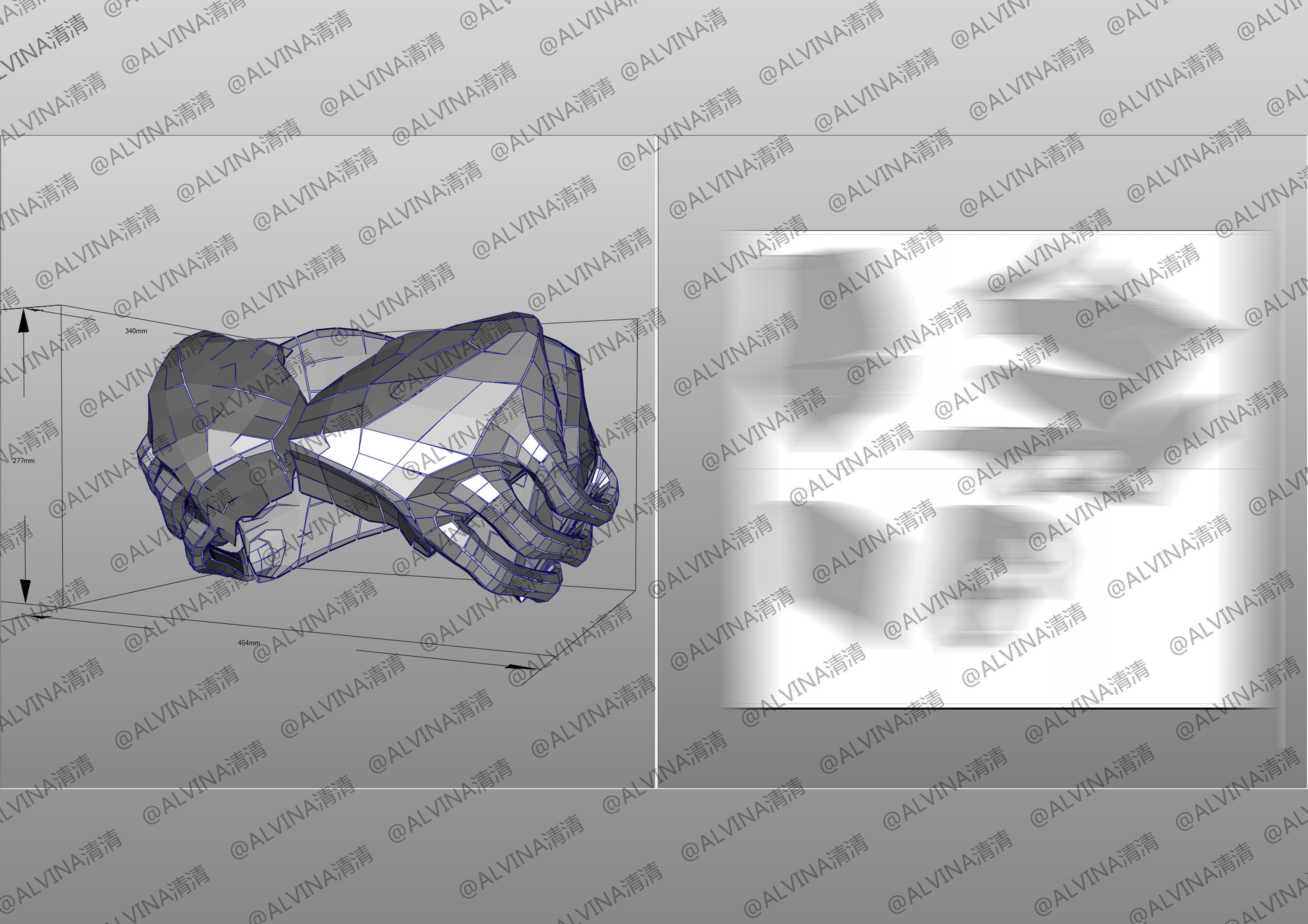 3D model Guyver the Bioboosted - Cosplay Pepakura Foam Template VR / AR ...