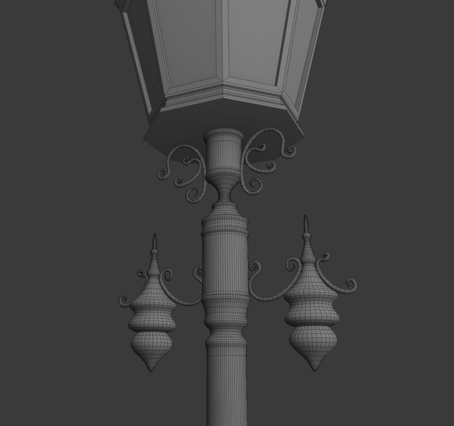 3D model Street lamp in classic style VR / AR / low-poly | CGTrader