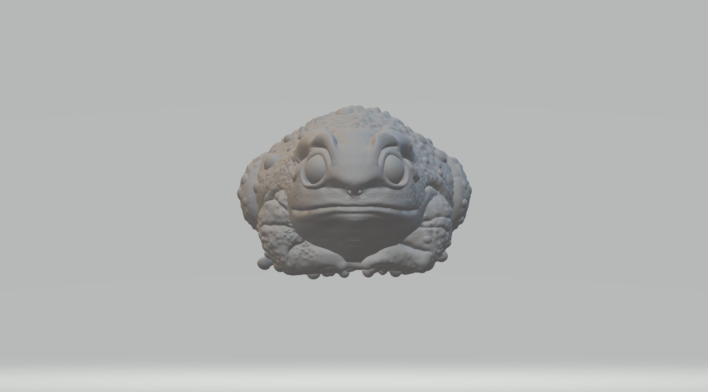 Fat Toad Frog 3D print model 3D model 3D printable | CGTrader