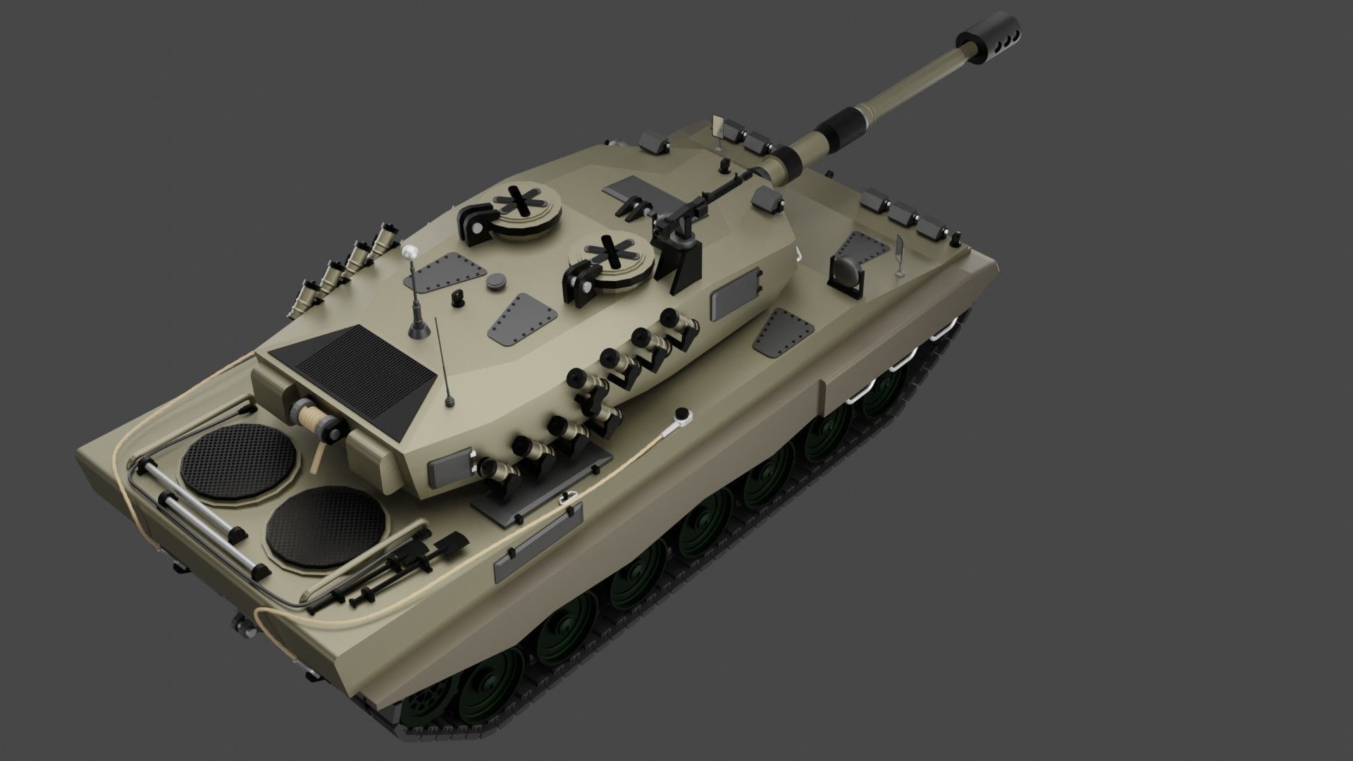 LEOPARD-2A5 TANK 3D MODEL 3D model | CGTrader