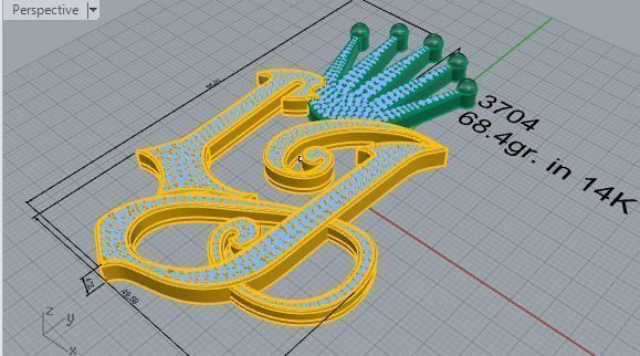 LT crown pendant 3704 3D print model 3D model 3D printable | CGTrader