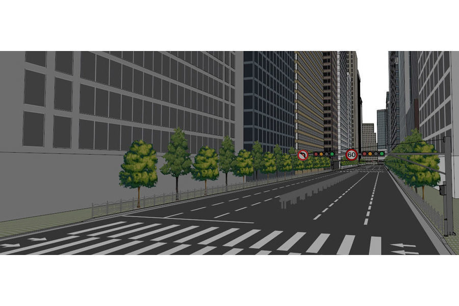 City view 3D model | CGTrader