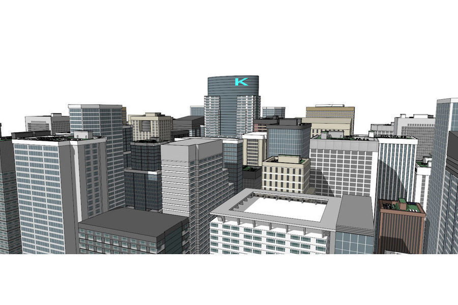 City view 3D model | CGTrader
