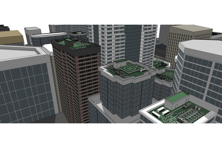 City view 3D model | CGTrader