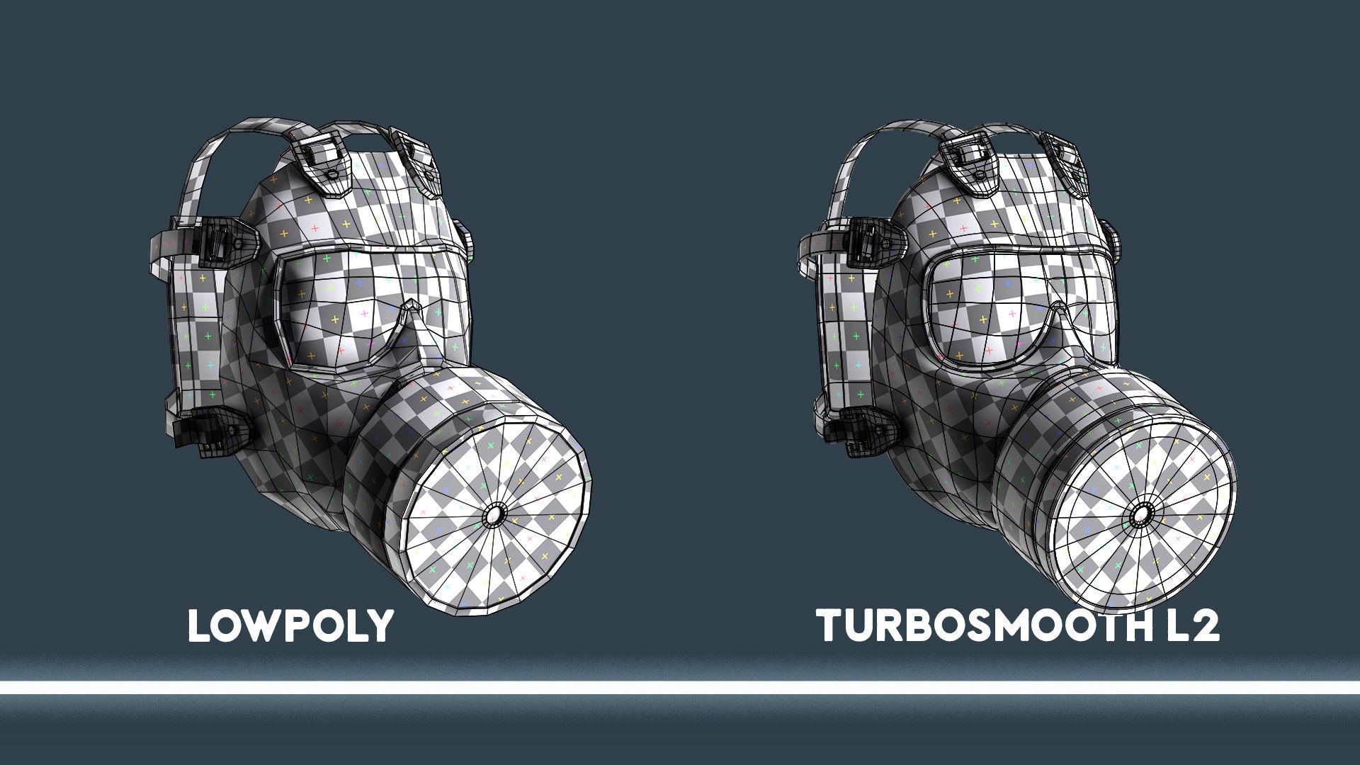 3D model 10 Gas masks base mesh VR / AR / low-poly | CGTrader