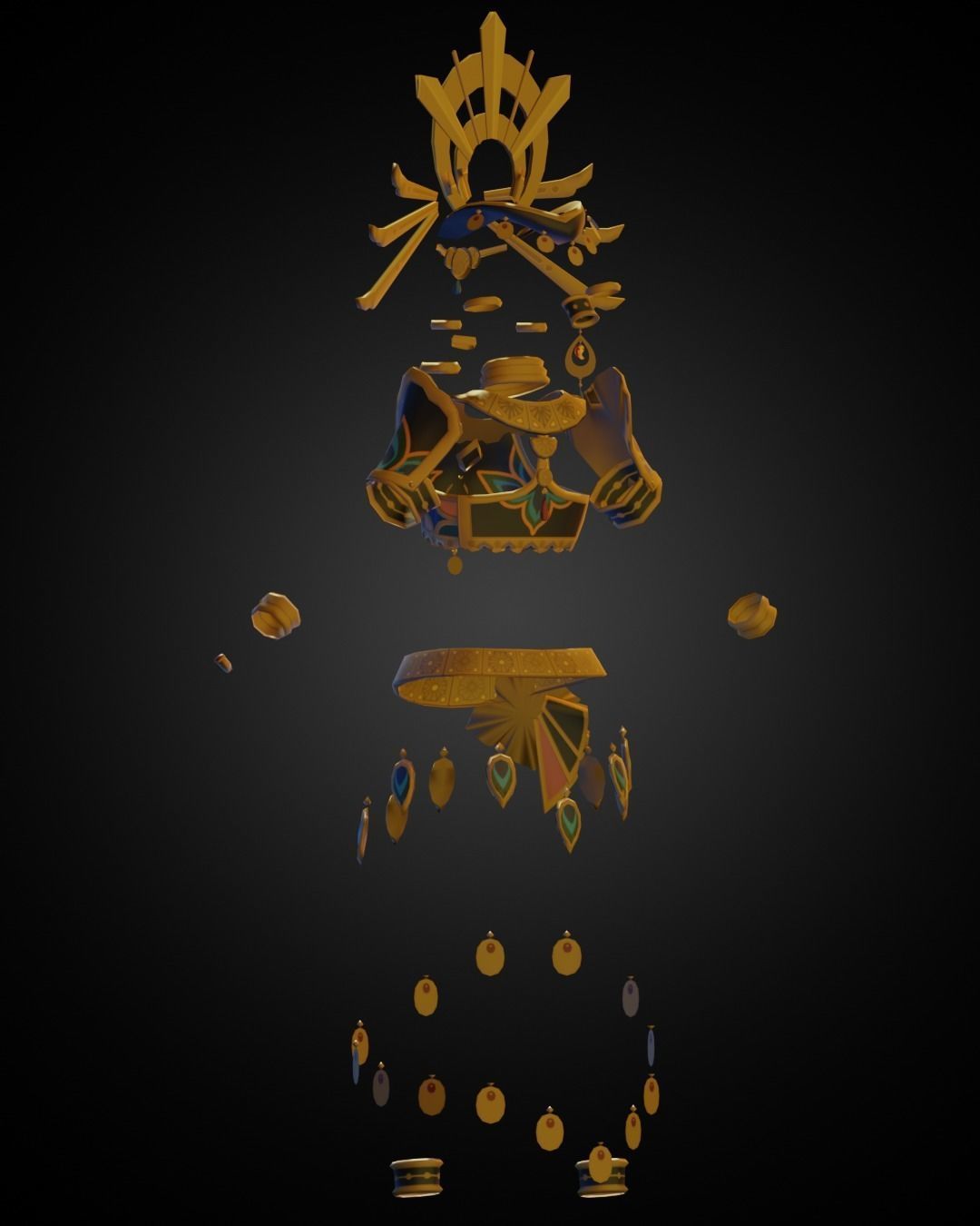 The Legend of Zelda Riju Armor for Cosplay 3D model 3D printable | CGTrader