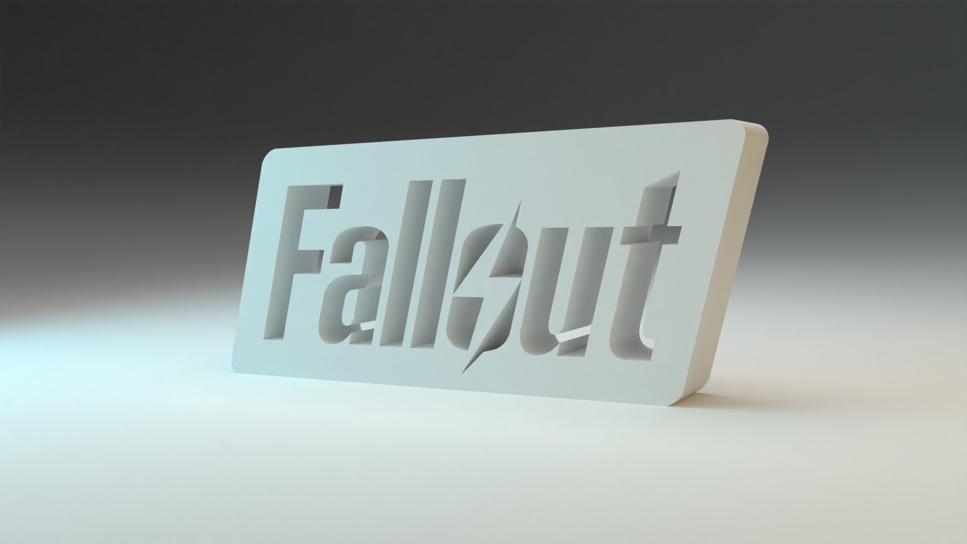 Fallout Logo 3D model | CGTrader