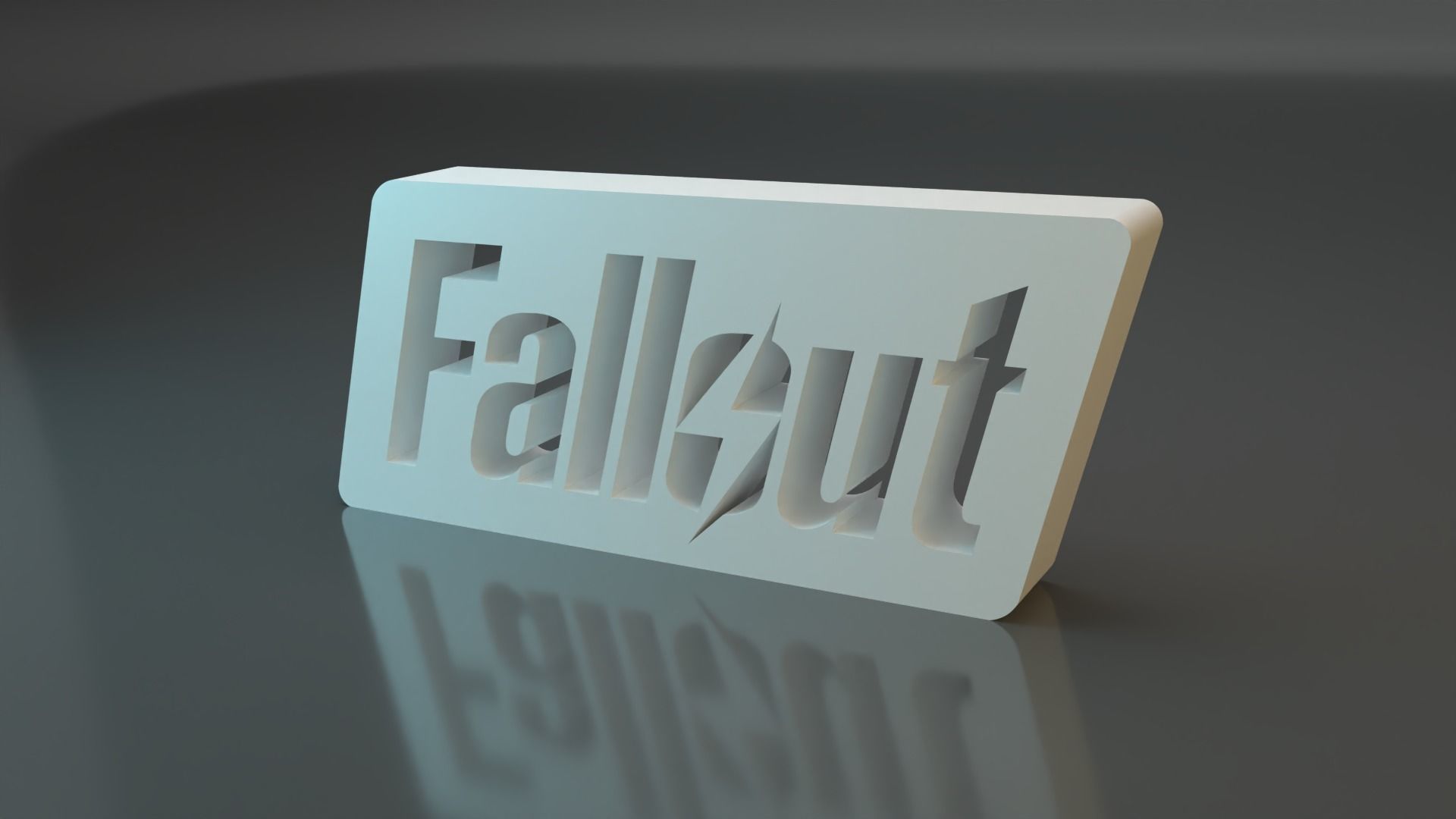 Fallout Logo 3D model | CGTrader