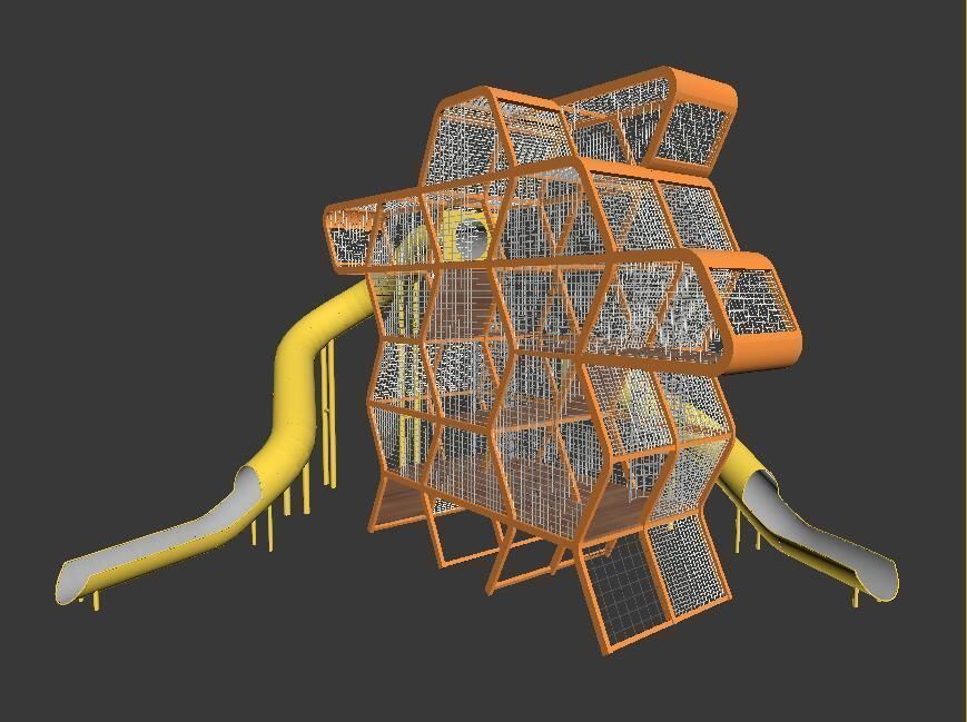 Beehive maze playground 3D model | CGTrader