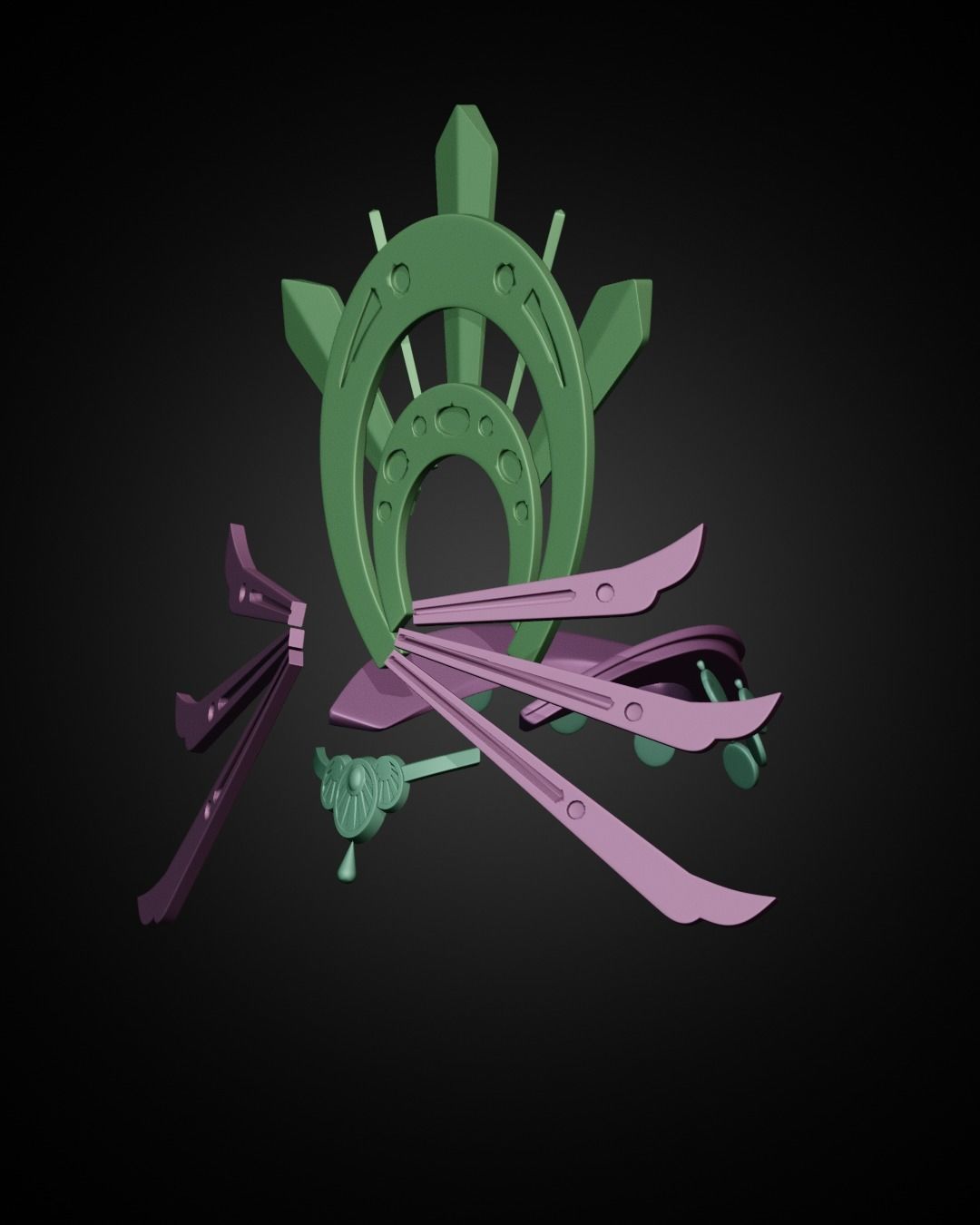 The Legend of Zelda Riju Crown for Cosplay 3D model 3D printable | CGTrader