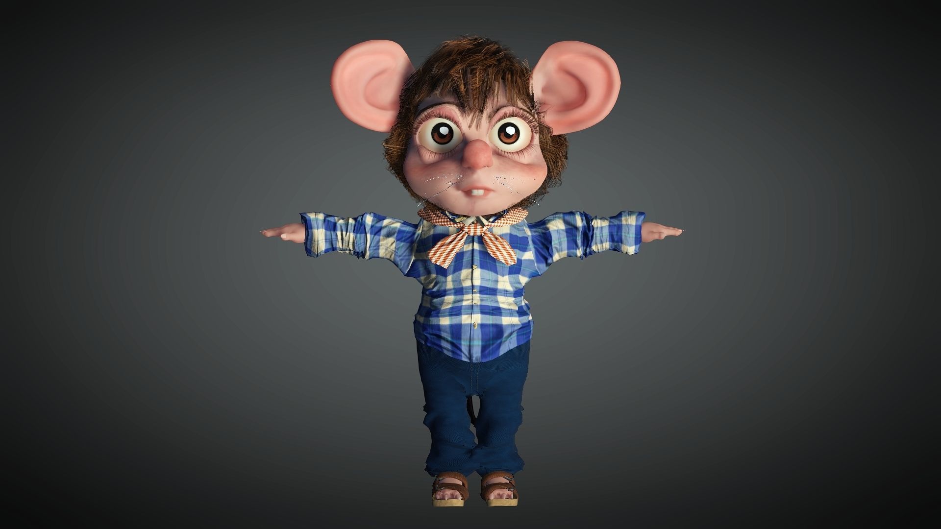 Mouse High quality character full Rigged and Animated 3D model animated ...