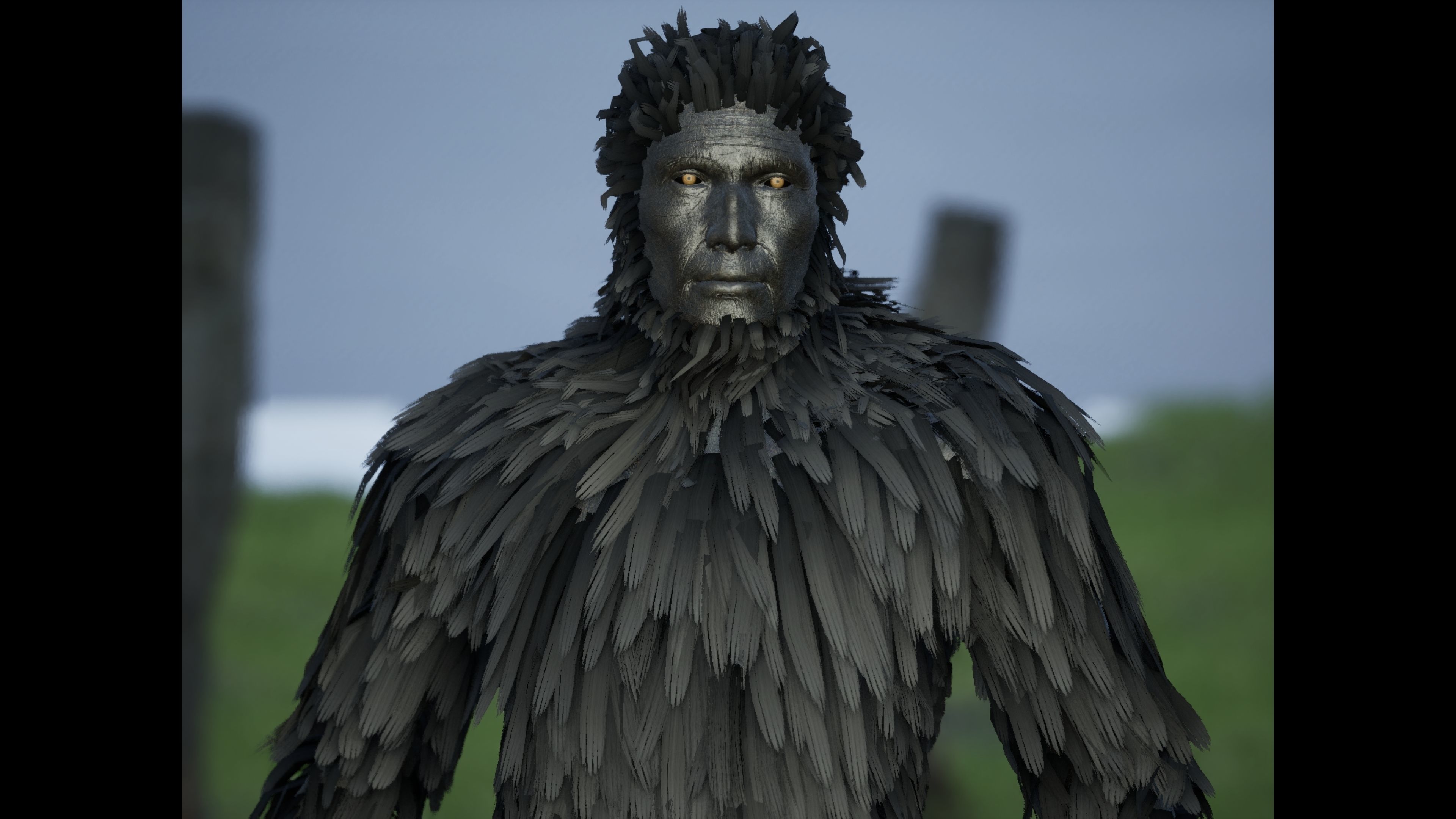 3D model Hairy Beast Rigged - 4K PBR UE4 UE5 Asset VR / AR / low-poly ...