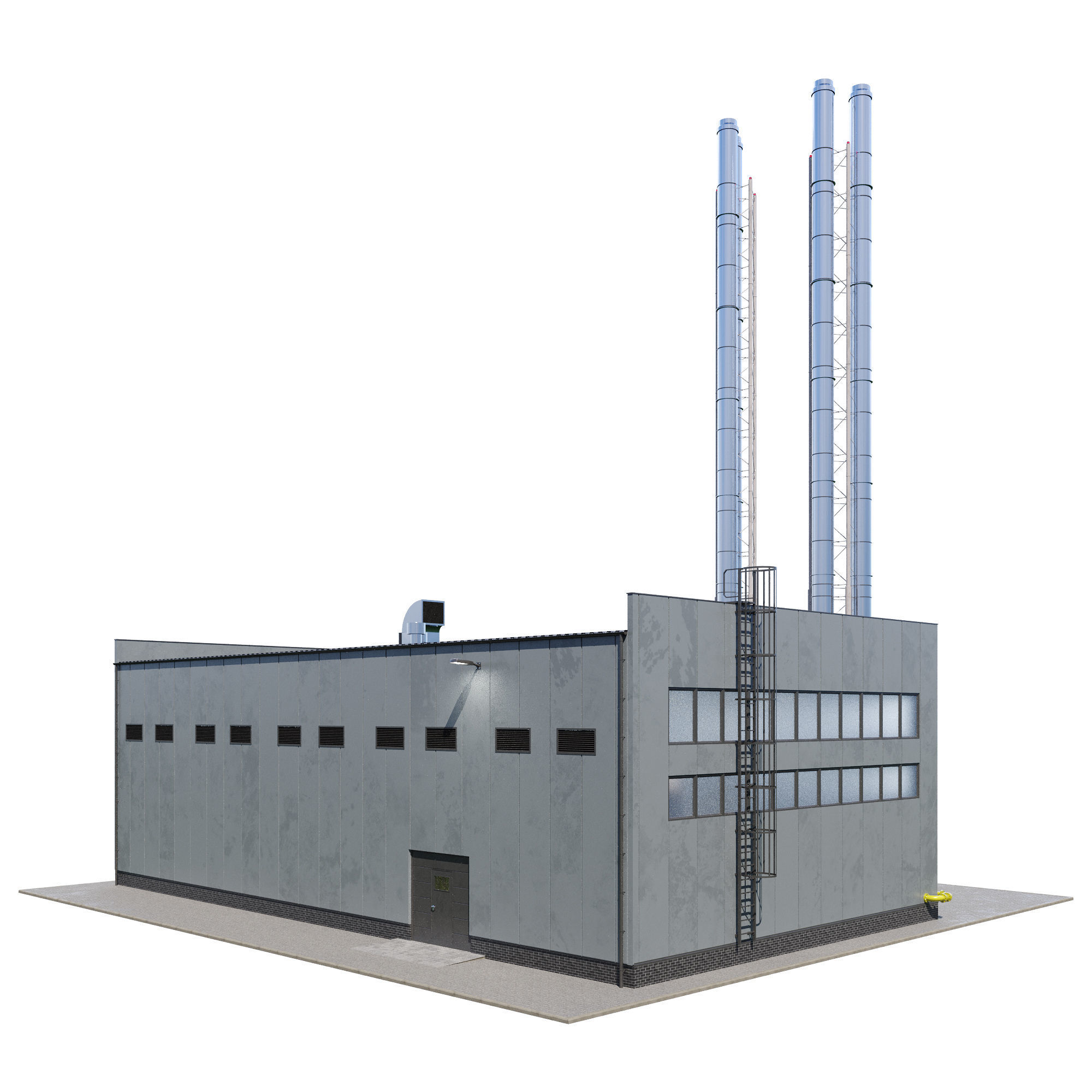 Boiler house 3D model | CGTrader