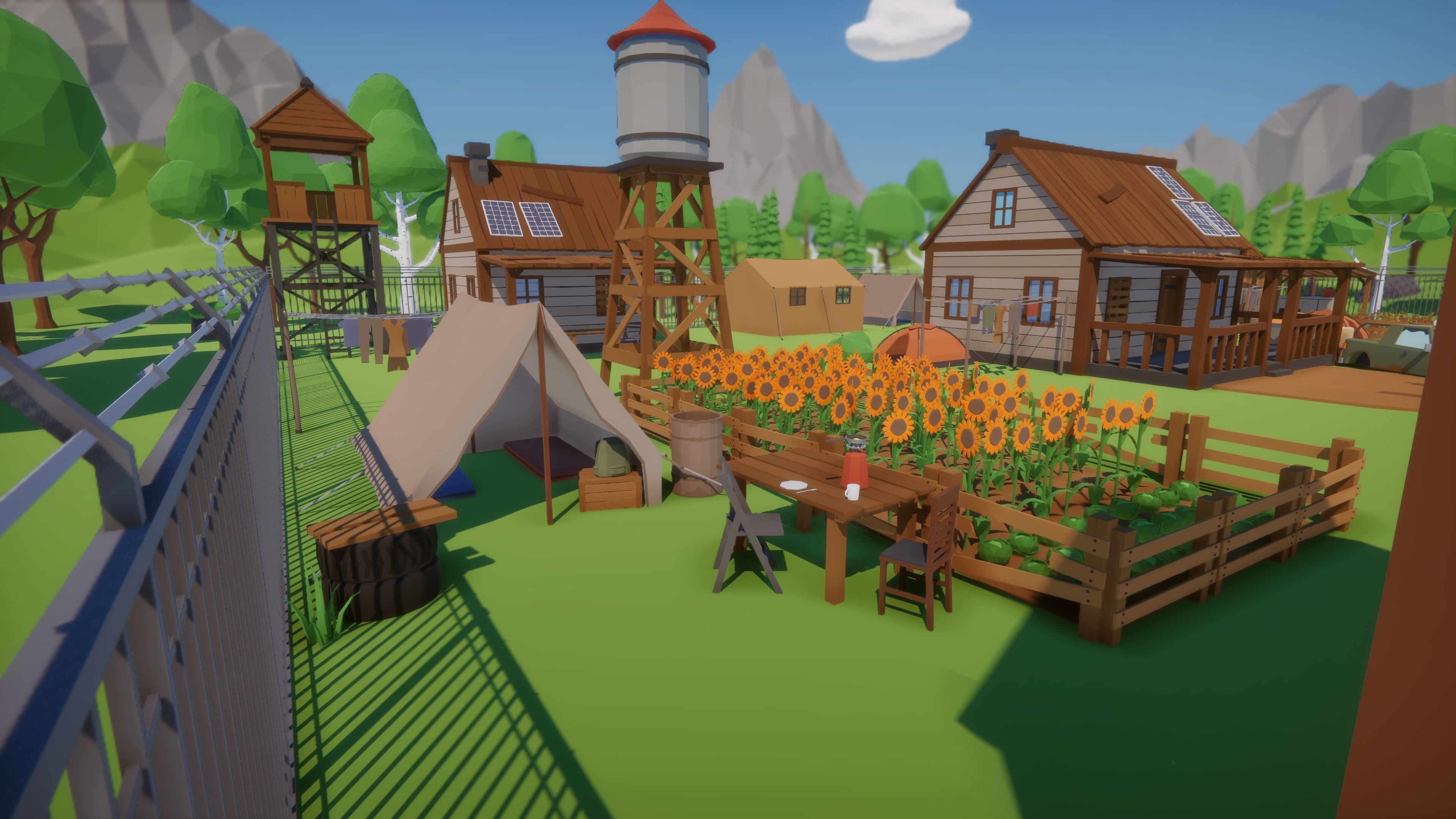 3D model Low Poly Post Apocalyptic Village VR / AR / low-poly | CGTrader