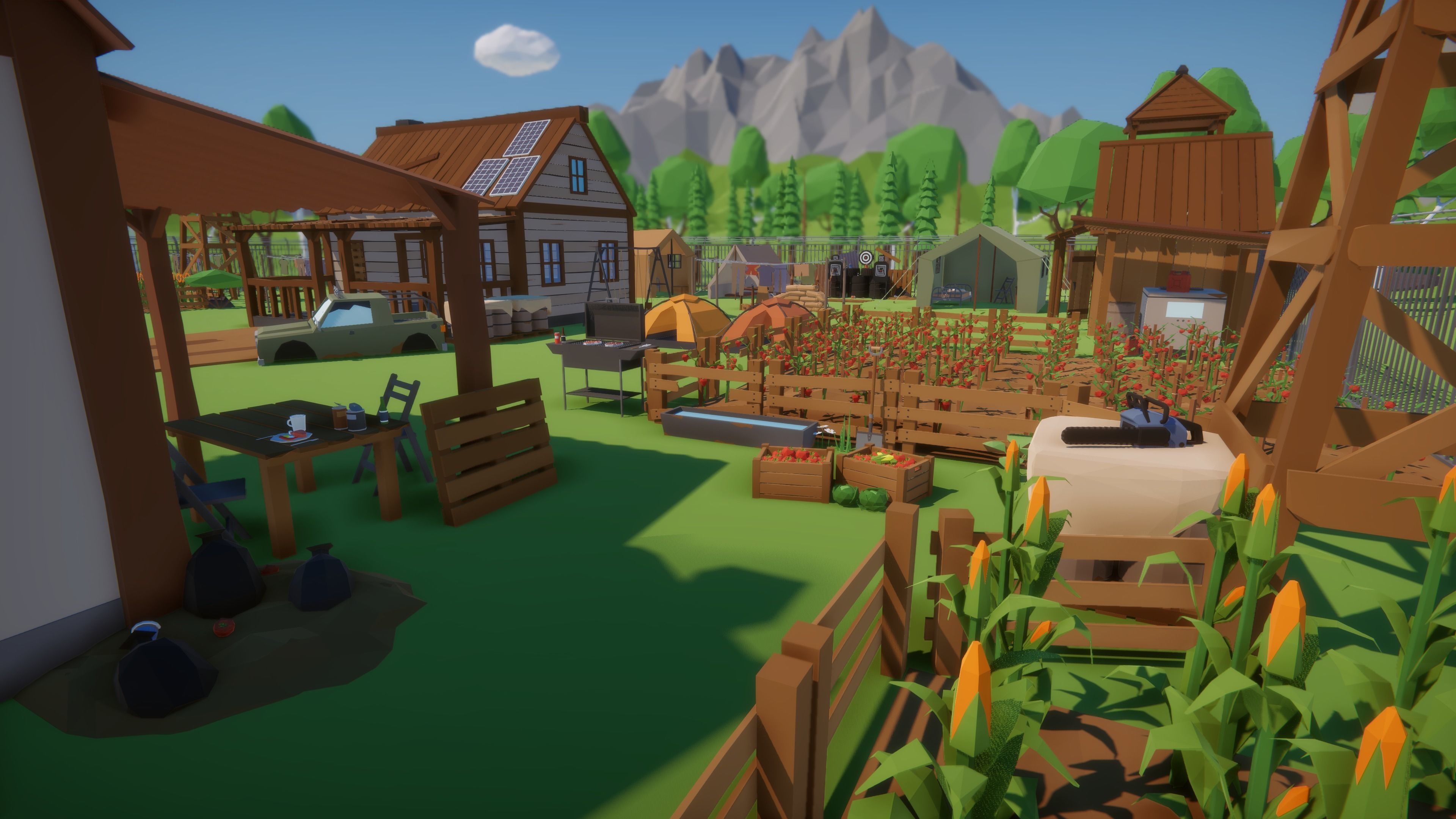 3D model Low Poly Post Apocalyptic Village VR / AR / low-poly | CGTrader