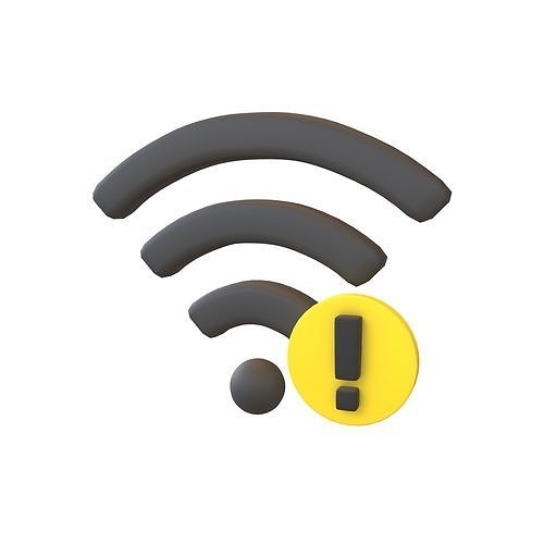 3D model Wifi Problem Symbol v1 012 VR / AR / low-poly | CGTrader