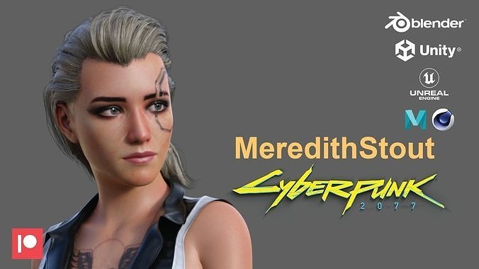 3D model Meredith Stout - VR / AR / low-poly | CGTrader