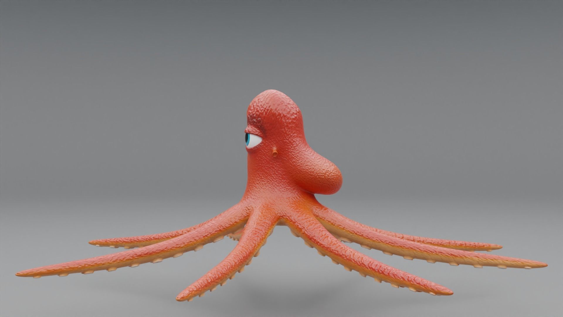 3D Octopus Cartoon Character 3D model rigged | CGTrader