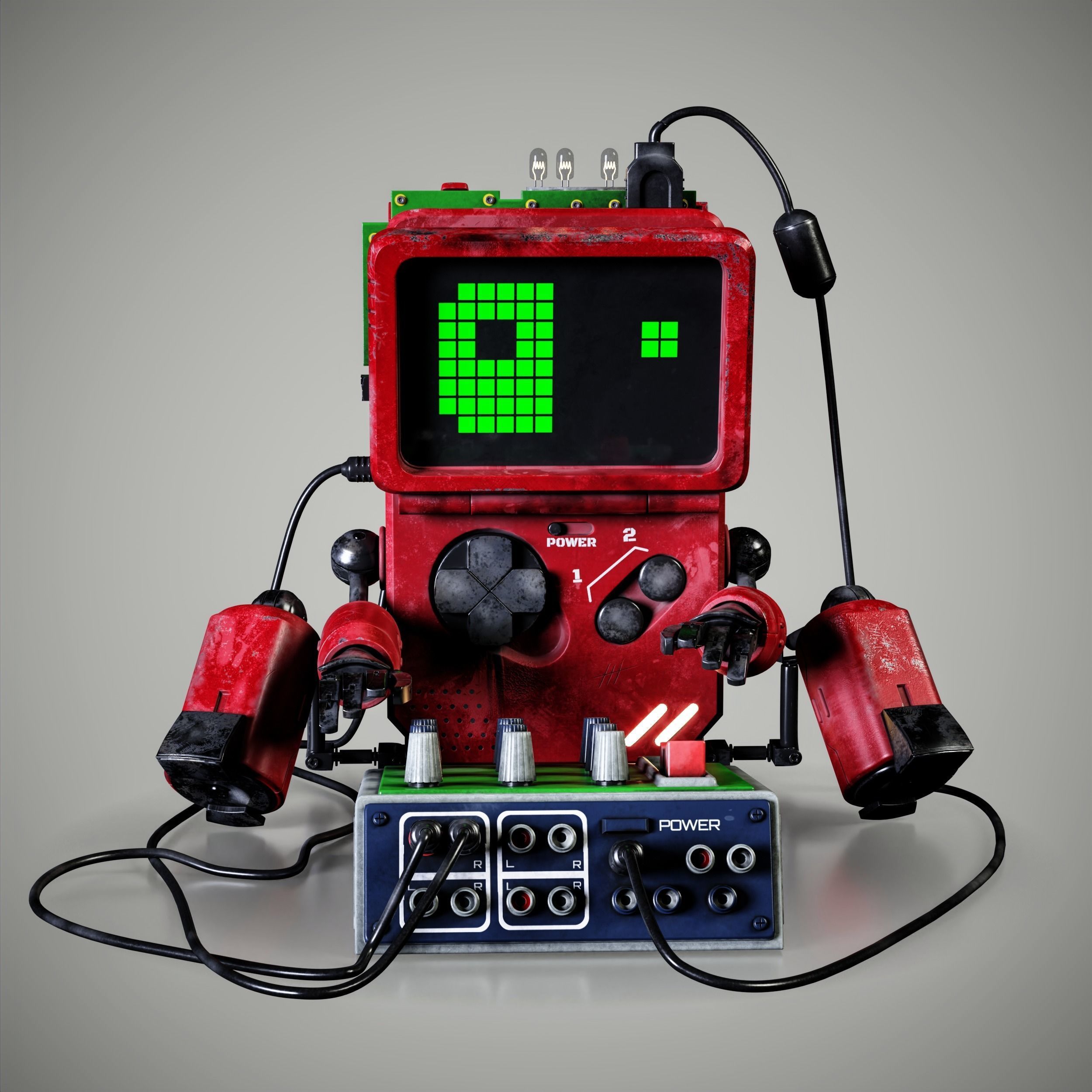 Brick Game Robot 3D model | CGTrader