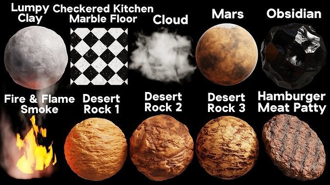 Blender Procedural Material Pack 15 Texture | CGTrader