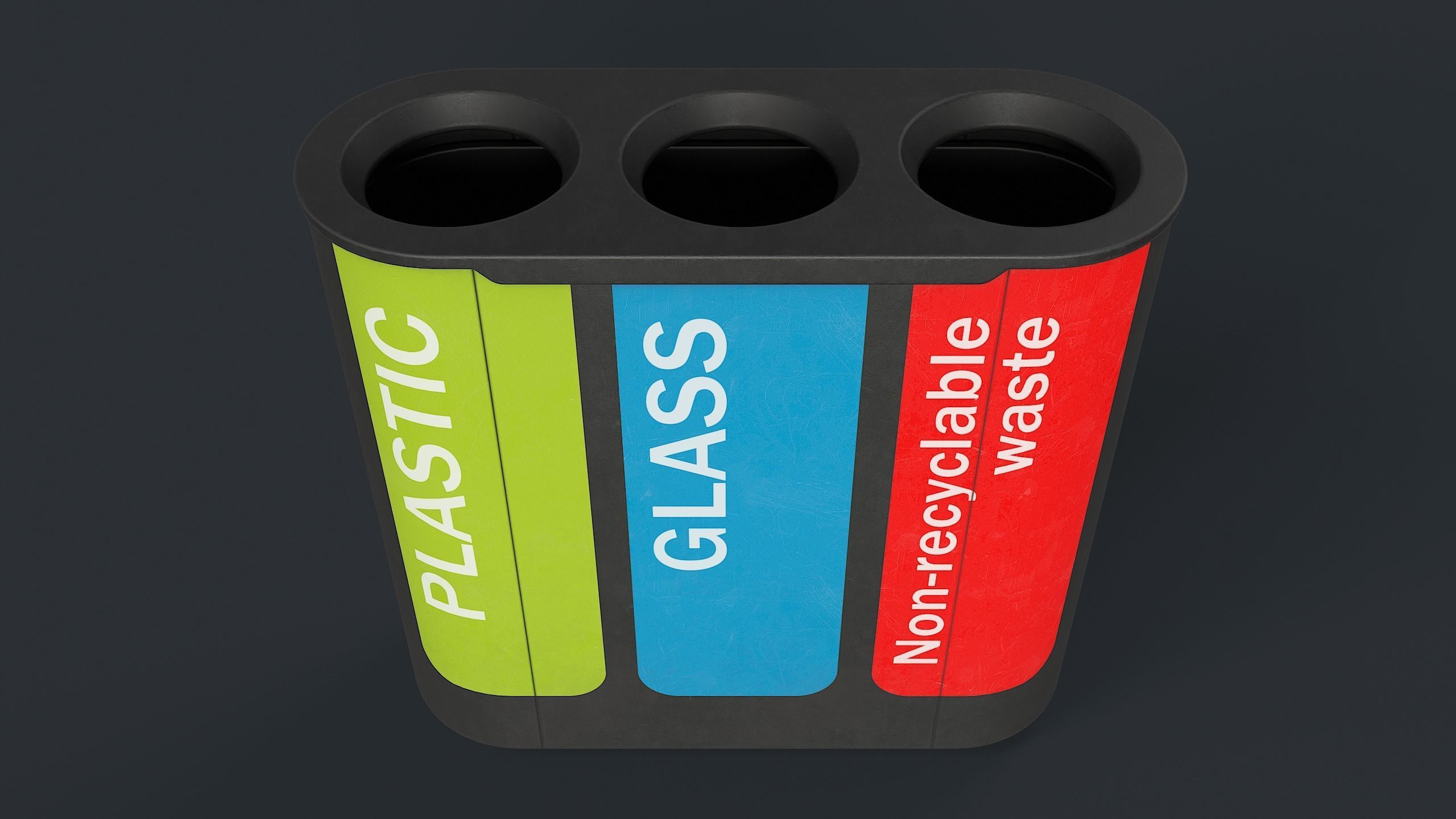 3D model Street Trash Can 29 PBR Game Ready VR / AR / low-poly | CGTrader
