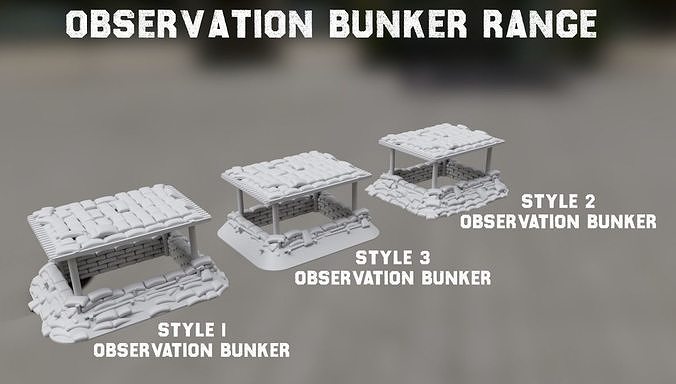 Small Sandbag Bunkers Mega Pack 15mm Scale 3D model 3D printable | CGTrader