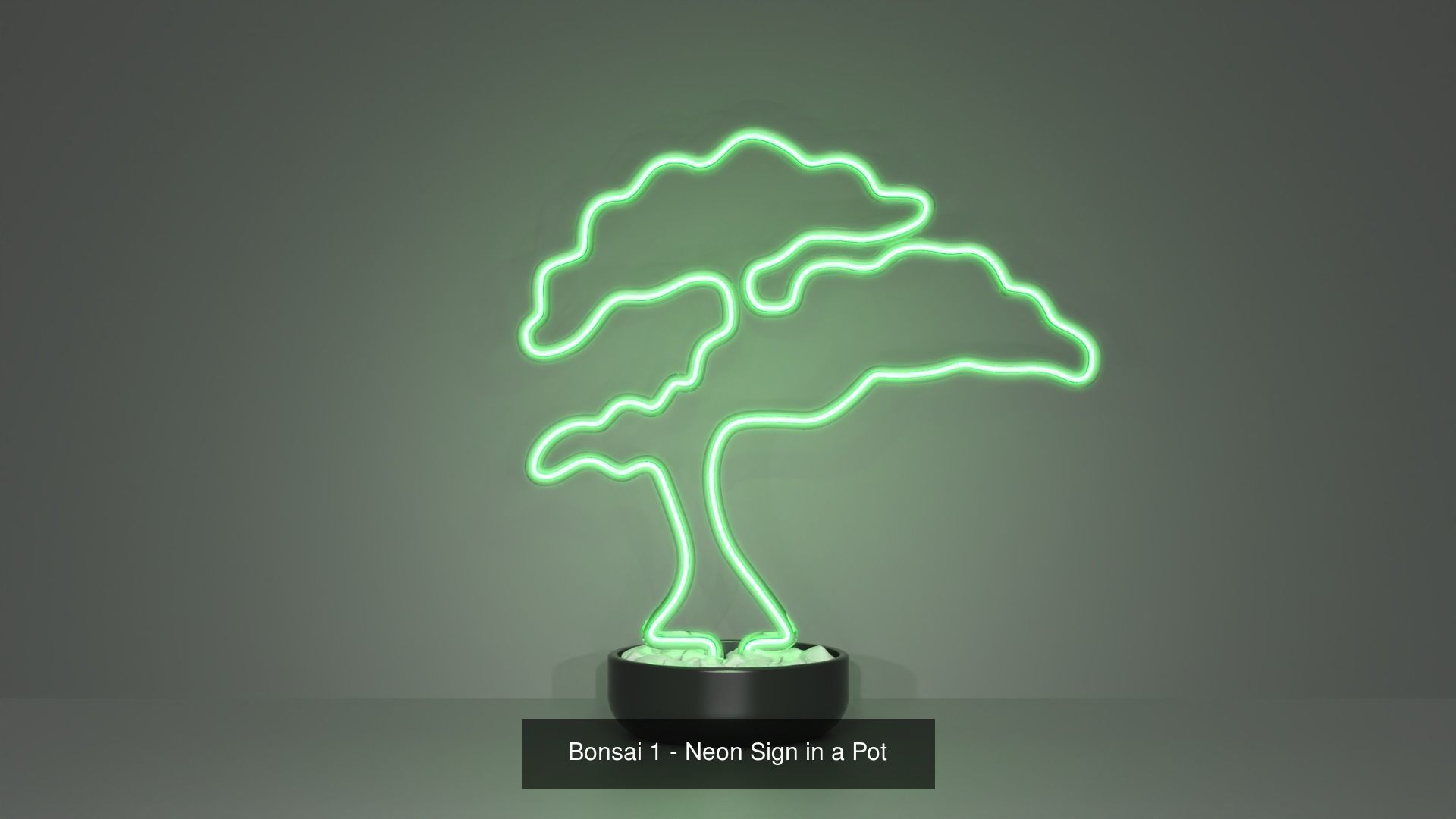 Bonsai Neon Signs - 3 Pack 3D Model Collection | CGTrader