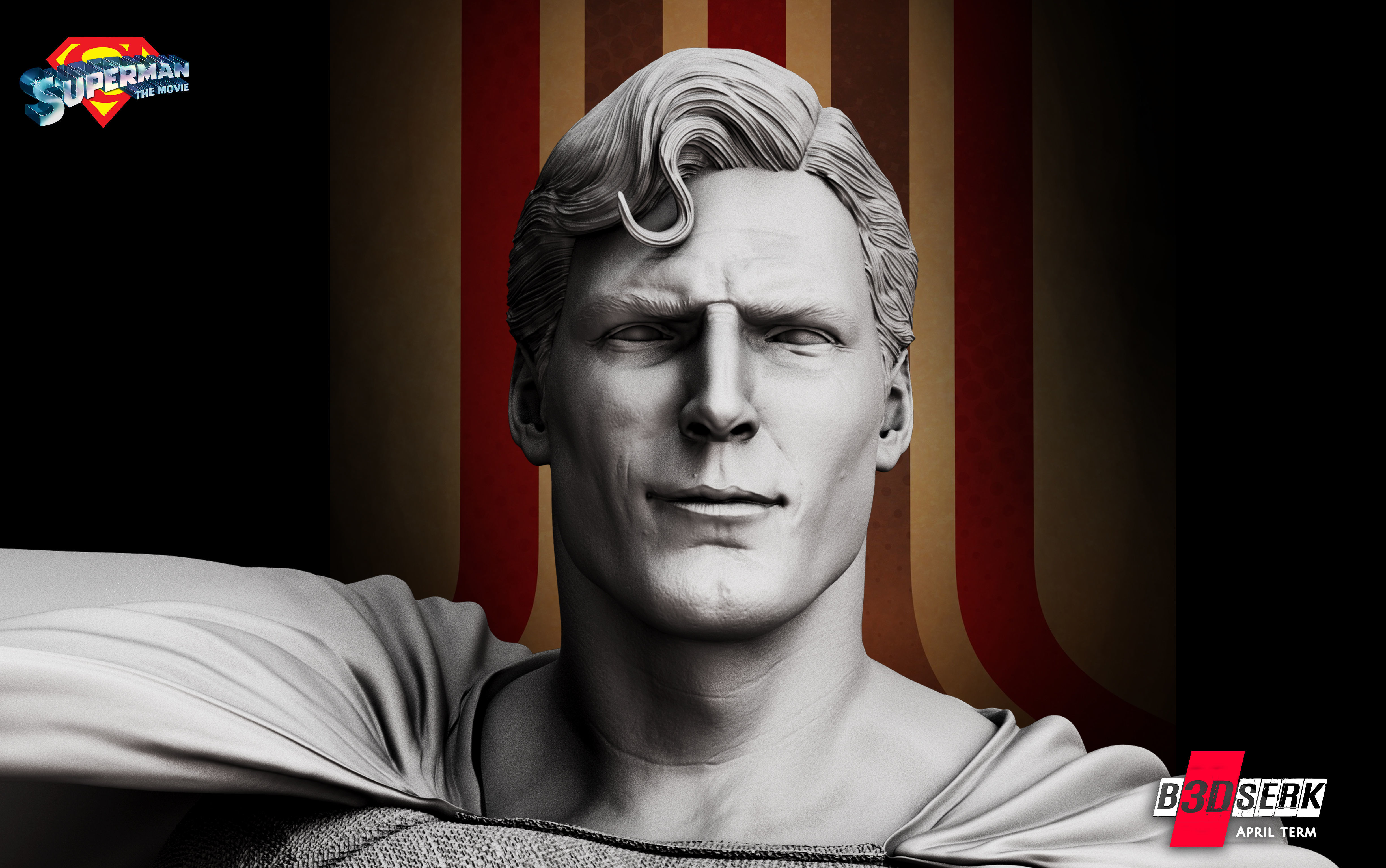 Superma 1978 Sculpture ready for printing free 3D model 3D printable ...