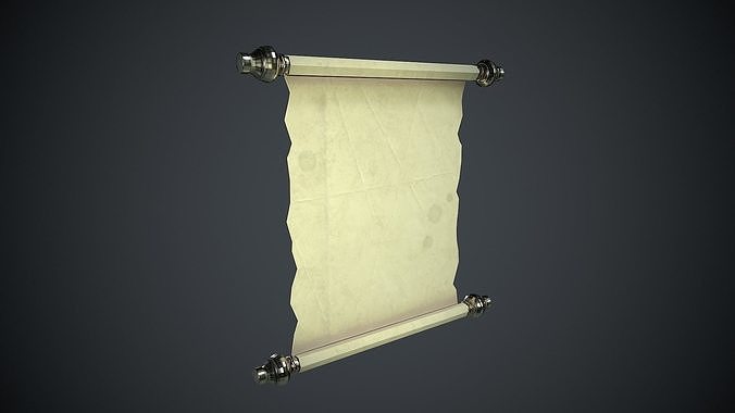 3D model Parchment VR / AR / low-poly | CGTrader