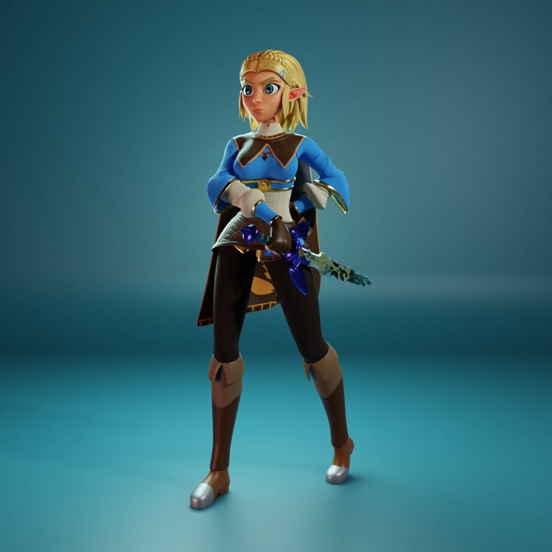 Zelda Ready to Fight 3D model 3D printable | CGTrader