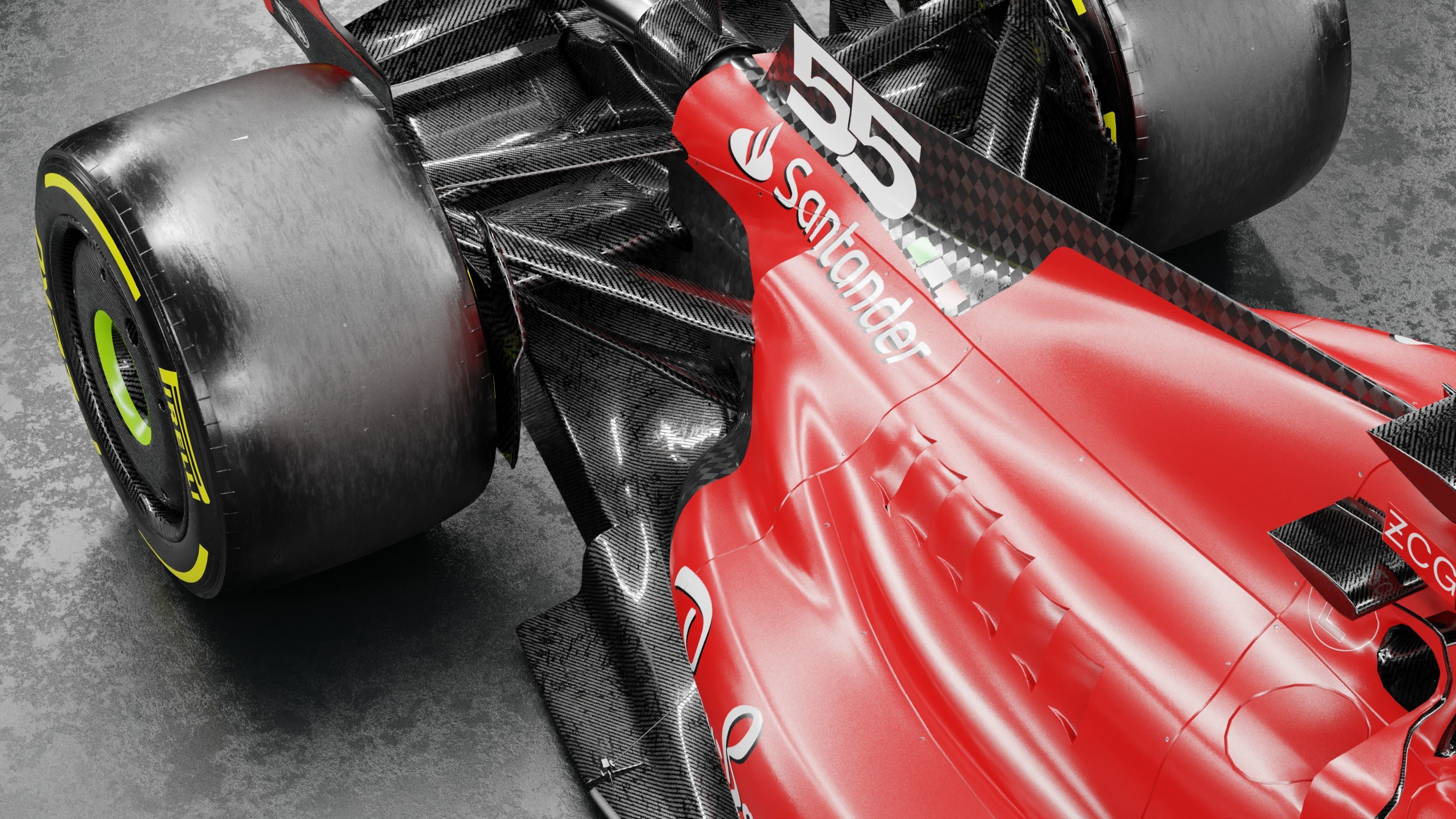 3D model F1 2023 Ferrari SF-23 VR / AR / low-poly | CGTrader