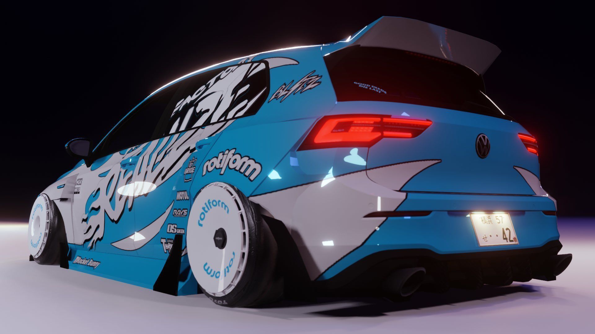 3D model 2021 VW Golf MK8 LBWK-Based Kit VR / AR / low-poly | CGTrader