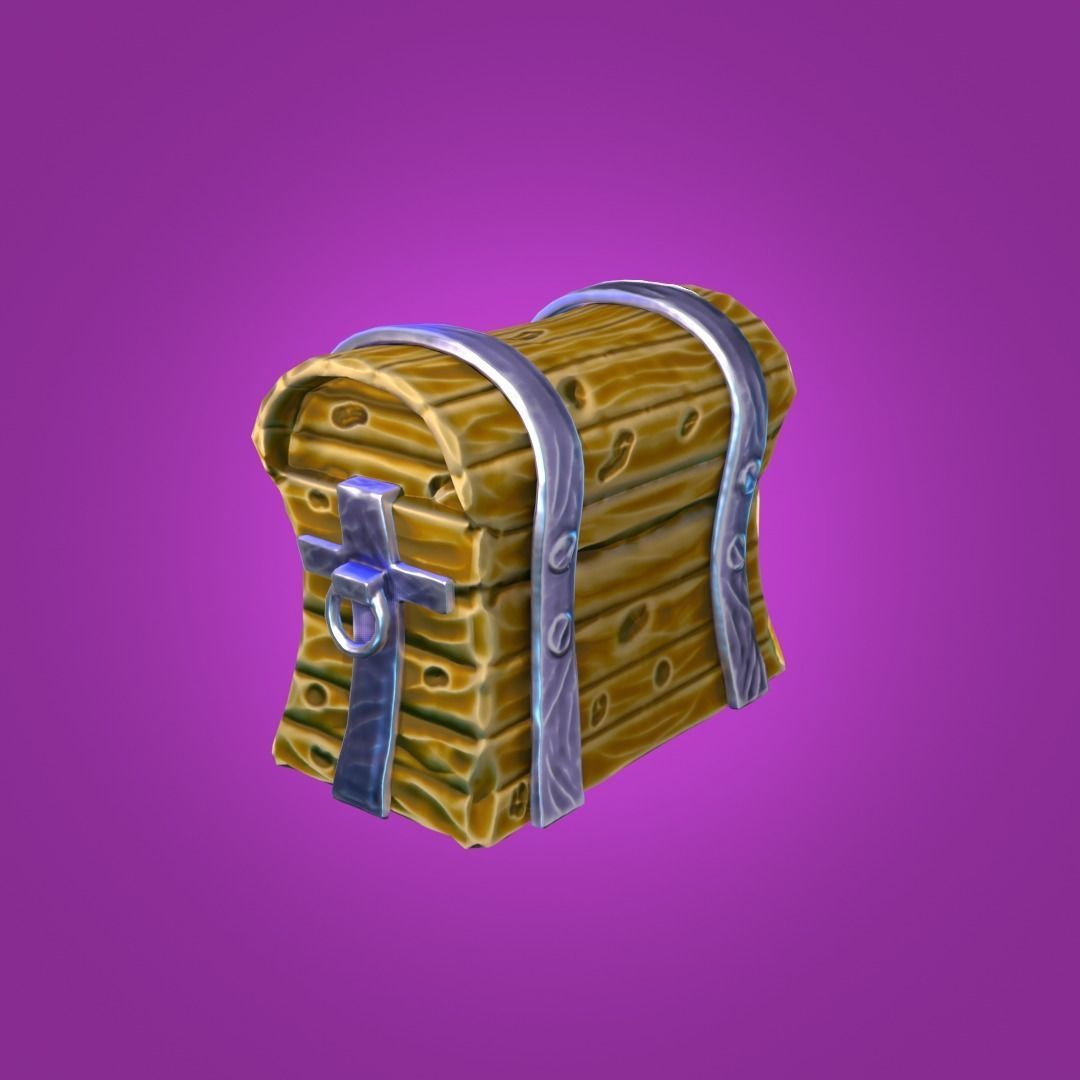 Stylized Chest Low Poly 3D model | CGTrader