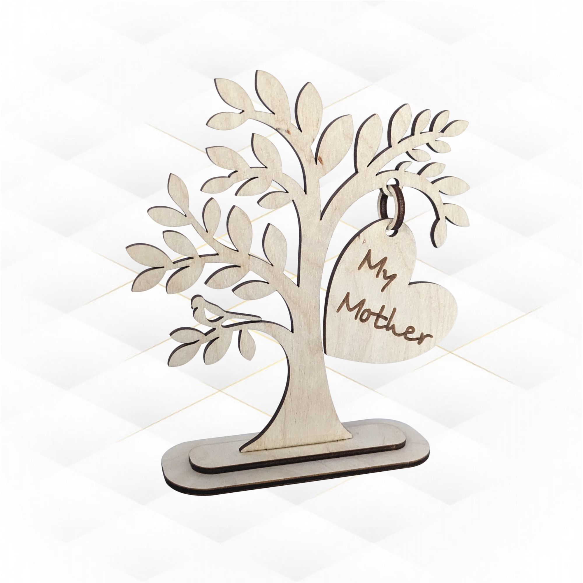 Tree with heart table decor ready laser cutting design 3D model 3D ...
