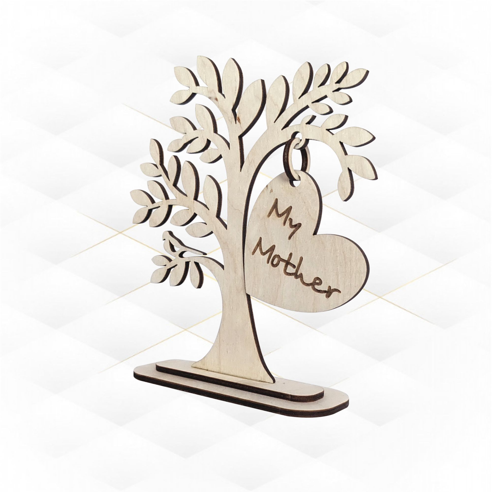 Tree with heart table decor ready laser cutting design 3D model 3D ...