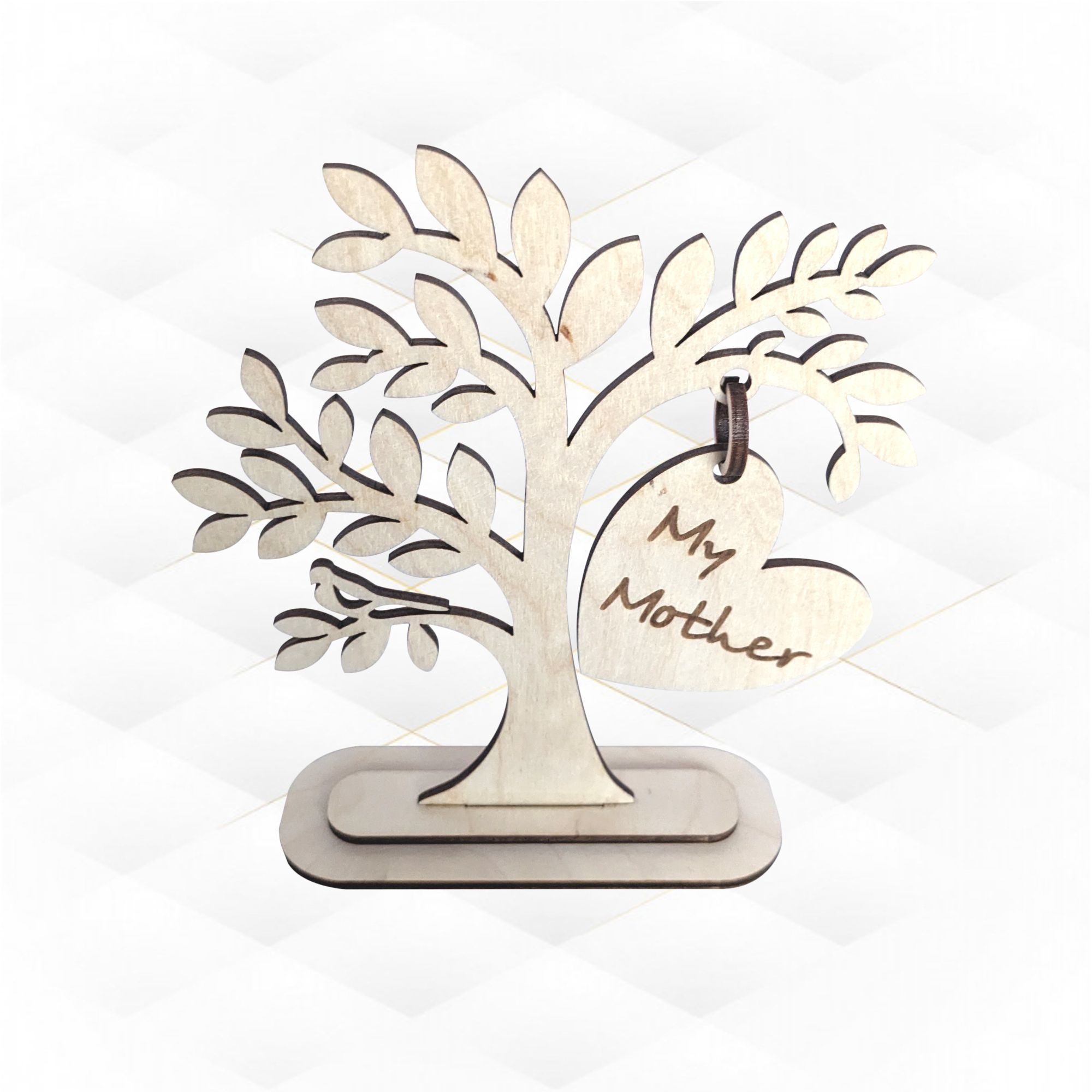 Tree with heart table decor ready laser cutting design 3D model 3D ...