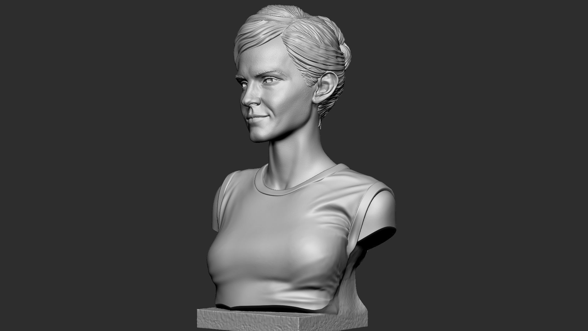 Emma Watson 3D model 3D printable | CGTrader