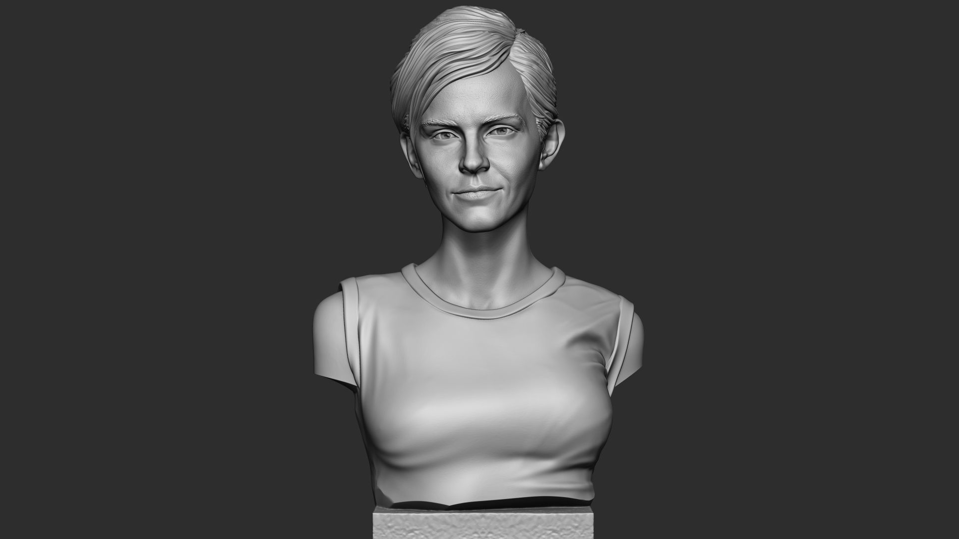 Emma Watson 3D model 3D printable | CGTrader