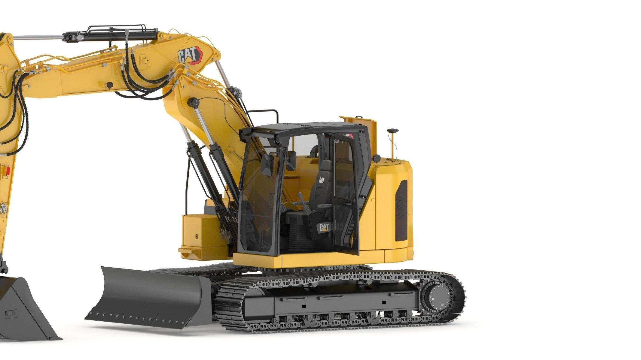 CAT 315 Triple Arm 3D model | CGTrader