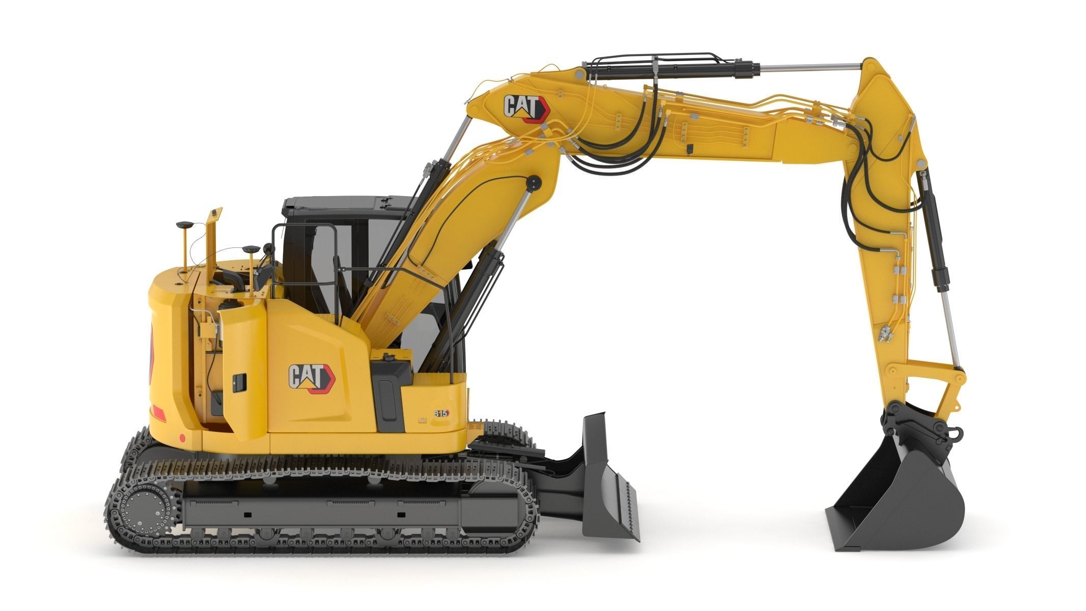 CAT 315 Triple Arm 3D model | CGTrader